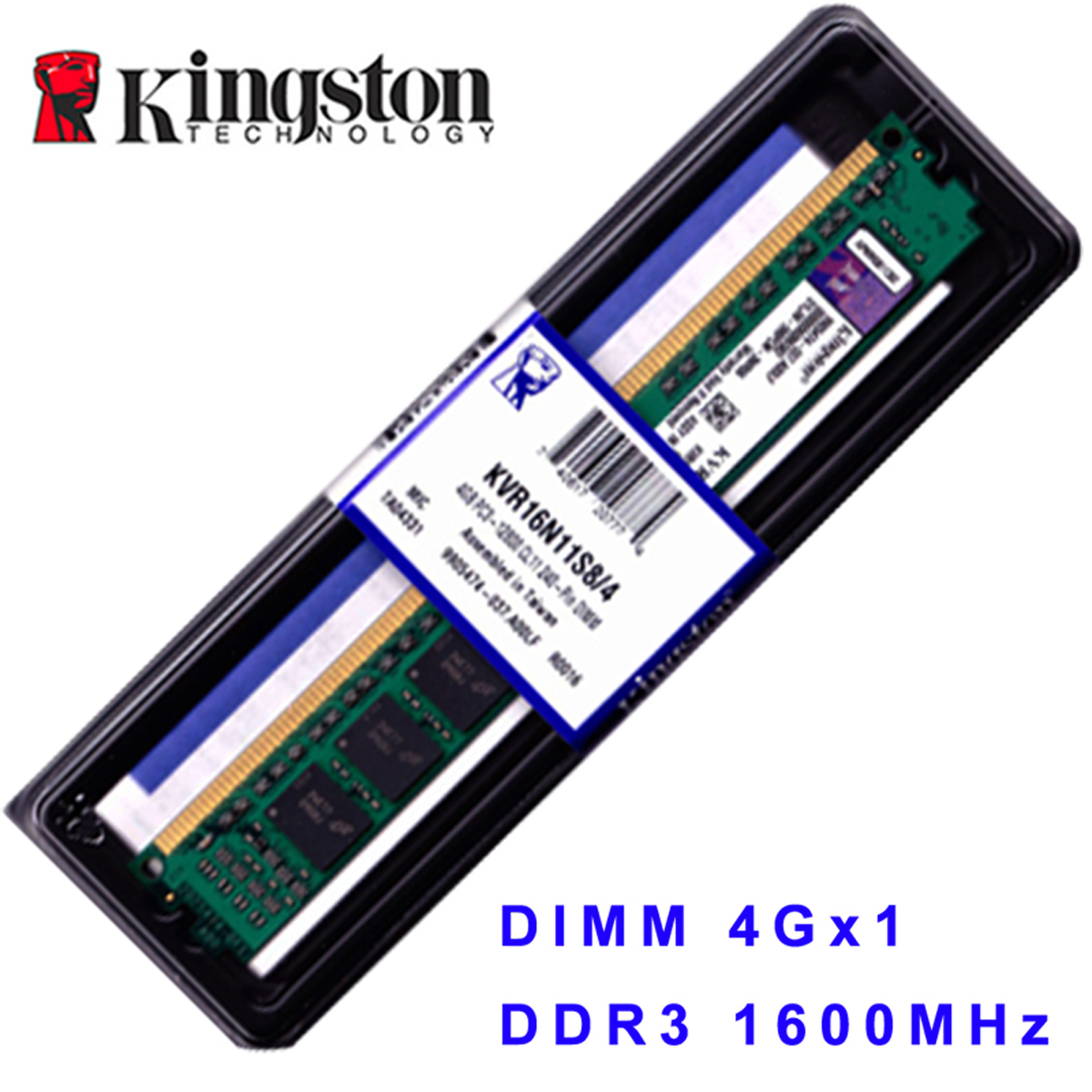Kingston 8GB KVR16N11/8G DDR3 1600 DRAM Desk Top Memory Modules ...
