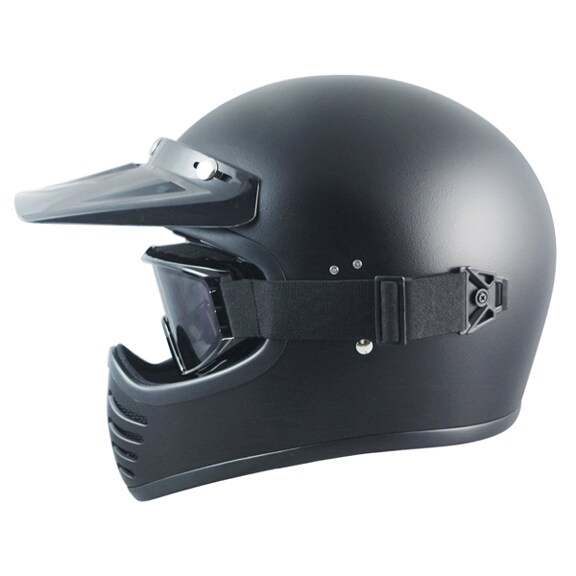 ABS Vintage Cross helmet with inner visor with DOT | Taiwantrade.com