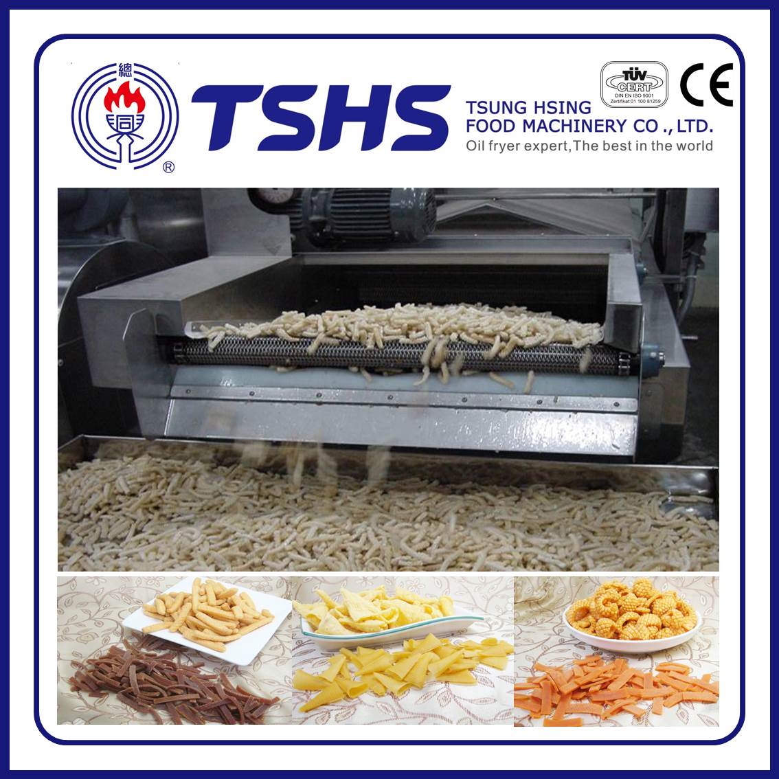 Professional Fried Potato pellet chips Plant with CE approved ...