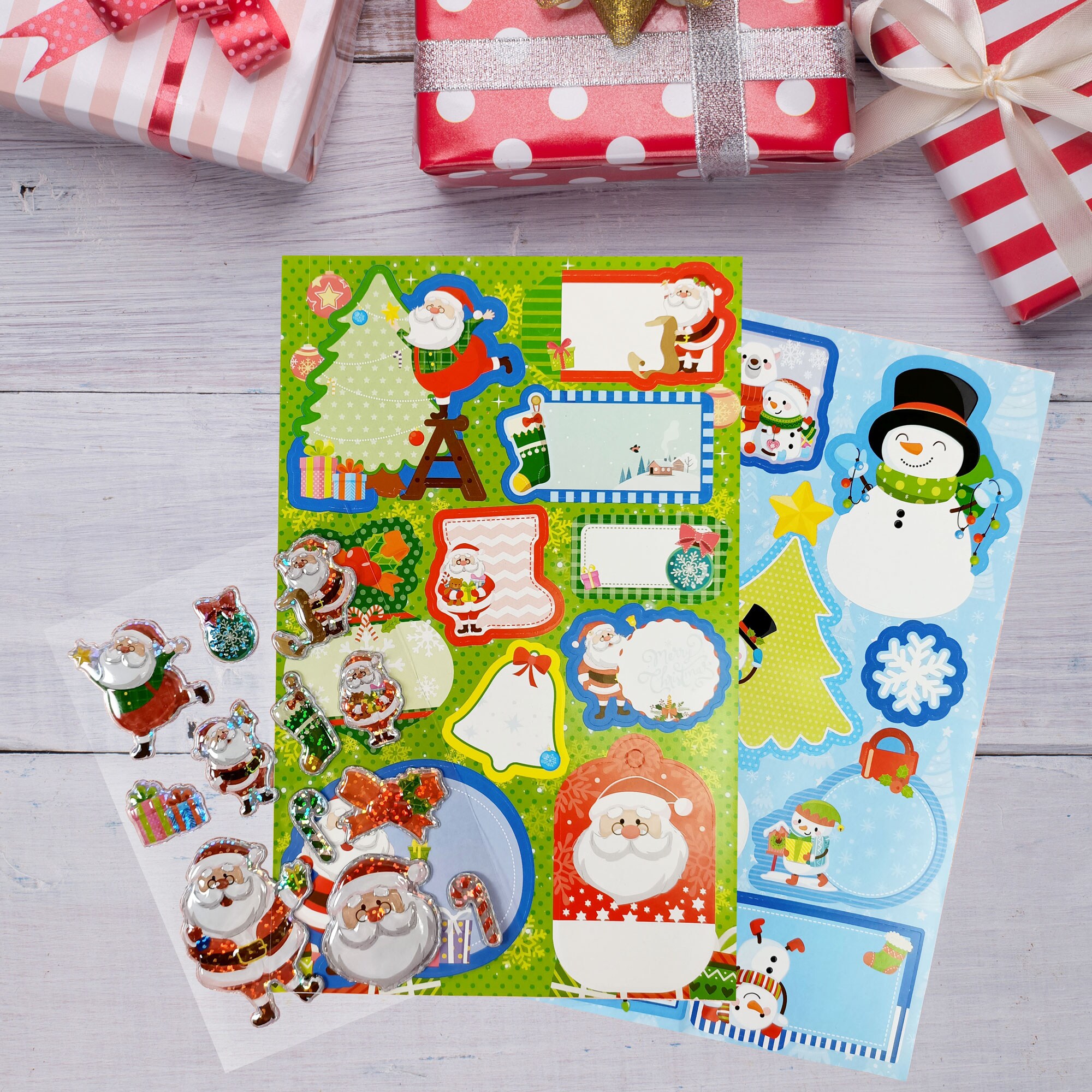 Christmas pop-up tag stickers | Taiwantrade.com