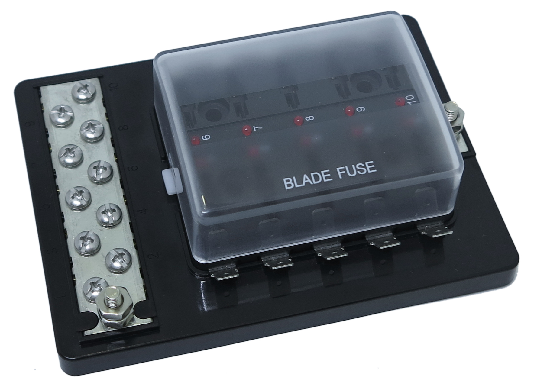 Fuse Block 32V DC Max, LED Warning Light, Negative Busbar | Taiwantrade