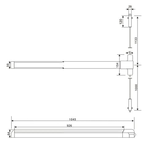 Full Length Touch Bar - Panic Exit Device | Taiwantrade.com