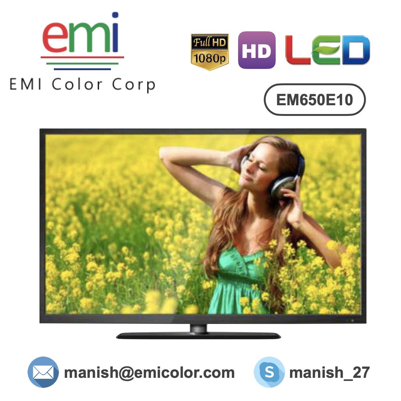 65 Inch Frameless LED Panel TV with Full HD | Taiwantrade