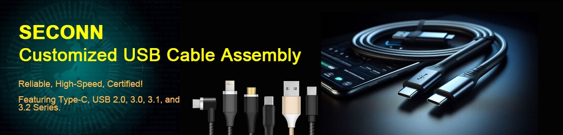 USB cable assembly Type C 3.1 Male to Female Cable Assembly with Orange ...