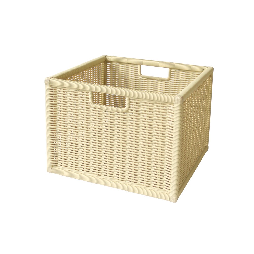 M-Woven PP Poly Wicker Plastic Rattan Basket wicker storage basket ...