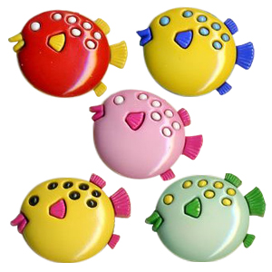 Fish Button,Ocean series button,Tropical Fish button,sea animal Buttons ...