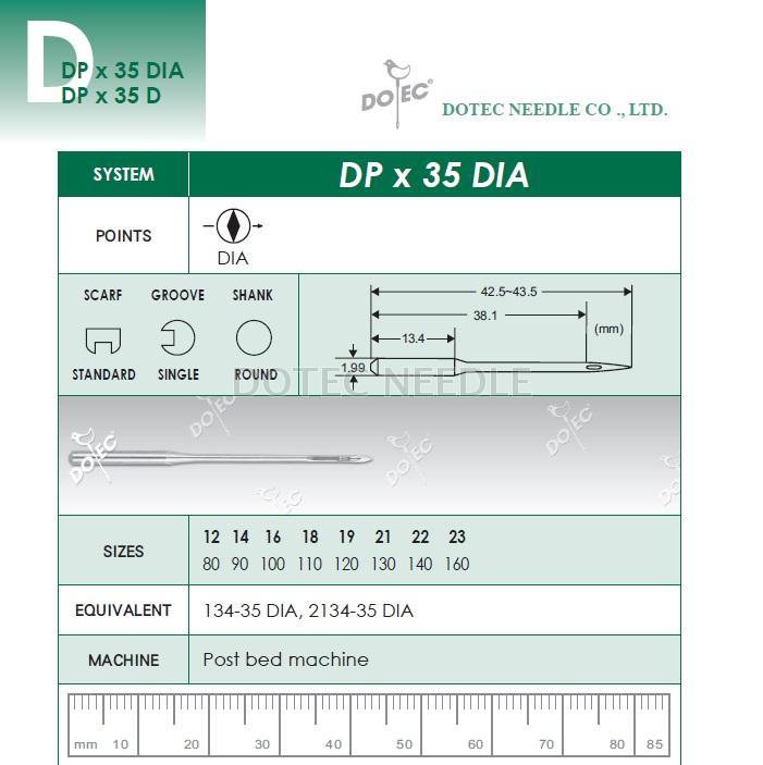 DPX35 DIA - Post Bed Machine Needle | Taiwantrade