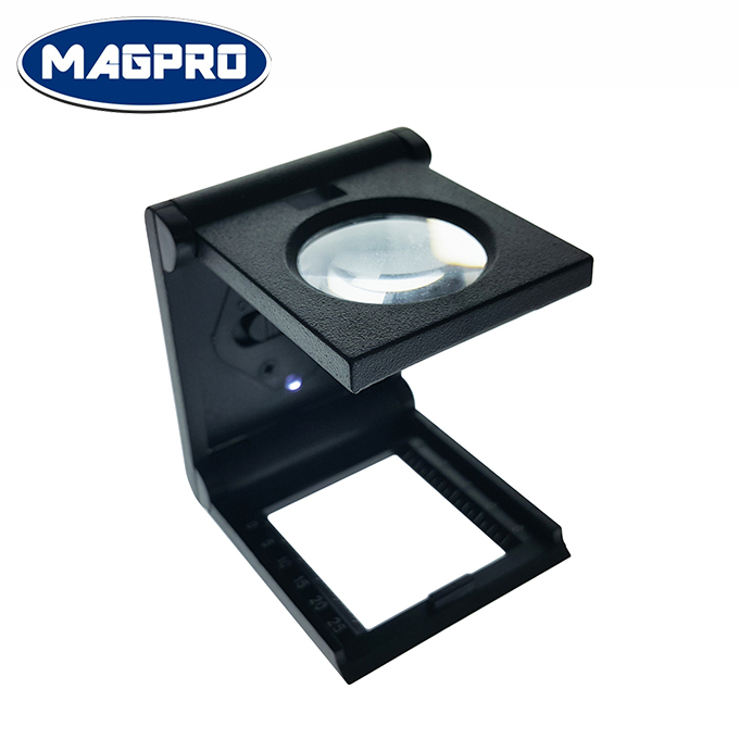 Plastic Linen Tester Folding Magnifier Illuminated 6x Linen Tester Mini ...