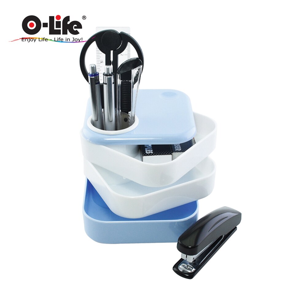 Plastic Desktop Organizer with Sideway Swivel Boxes | Taiwantrade.com