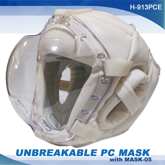 PVC Head Guard with full face unbreakable clear PC mask | Taiwantrade