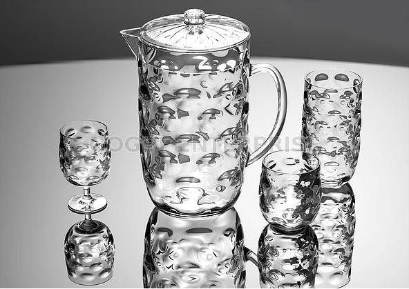 Acrylic Tableware Set - Classic | Taiwantrade.com