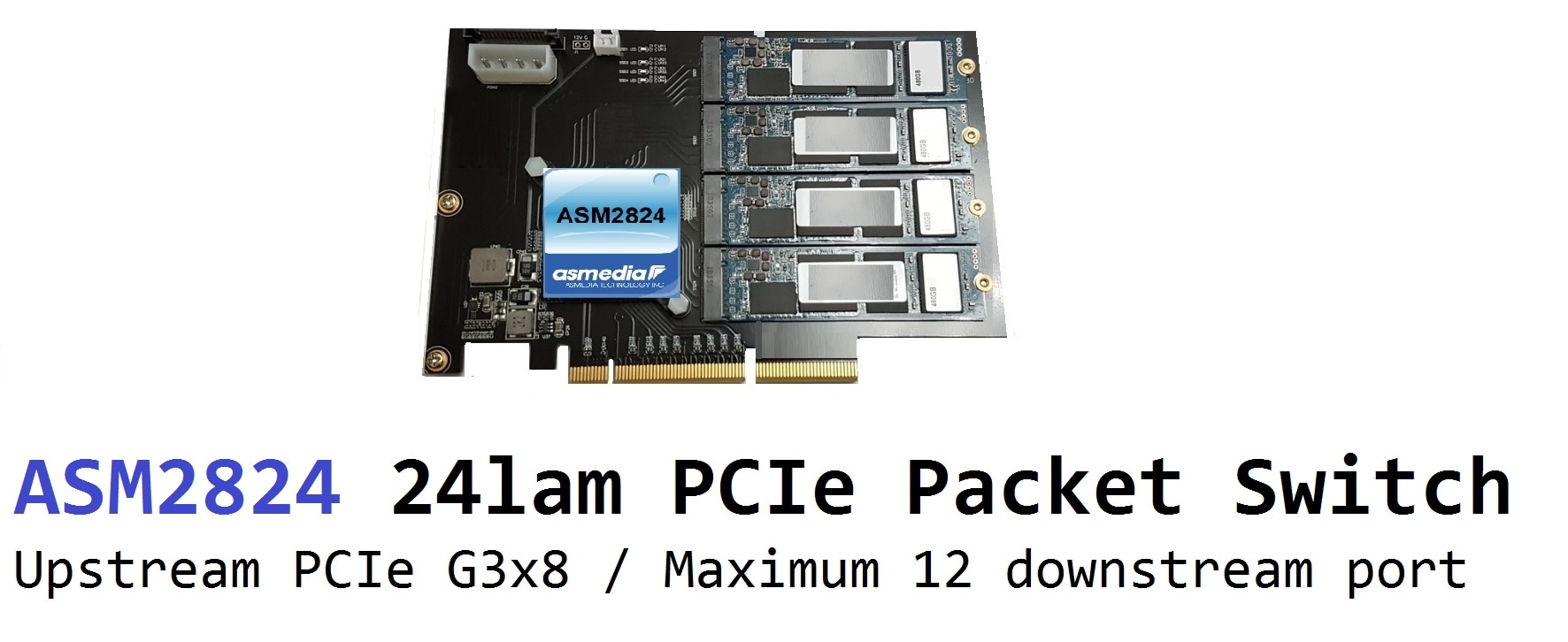 Asmedia PCIe Gen 3 Packet Switch 24 lane | Taiwantrade.com