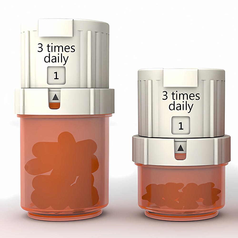 eReminder cap dosing regimen: 3 times a day/3 veces al dia | Taiwantrade