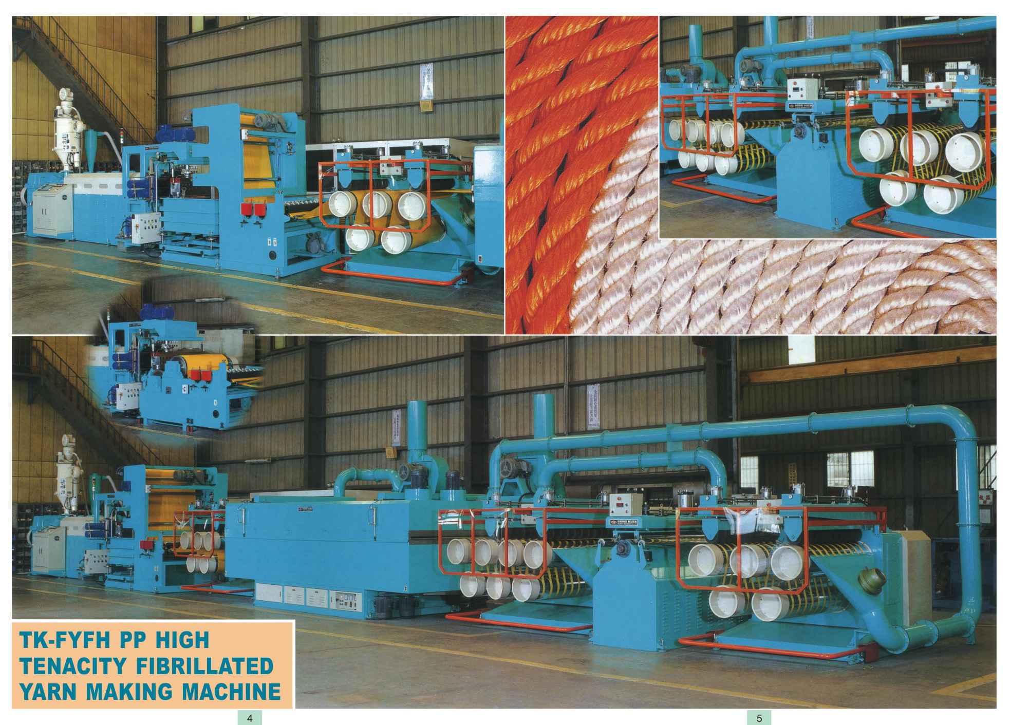 PP HIGH TENACITY FIBRILLATED YARN MAKING MACHINE | Taiwantrade