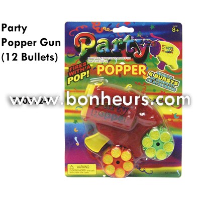 2PCS CARTRIDGE REFILL PARTY POPPER GUN | Taiwantrade.com