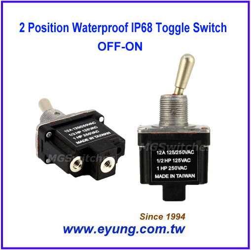 2 Position Waterproof IP68 Toggle Switch | Taiwantrade
