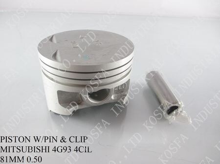 PISTON W/PIN & CLIP for MITSUBISHI 4G93 0.50 | Taiwantrade.com