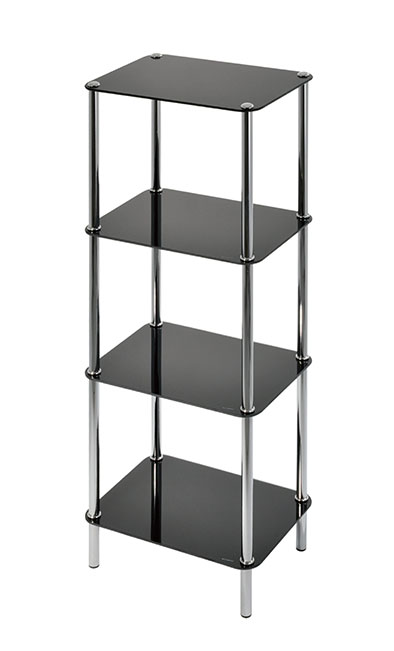 4 Tier Rack / Glass, Glass Shelf Rack, | Taiwantrade.com