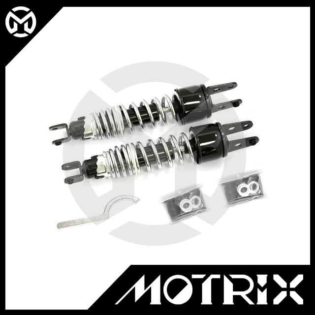 Motorcycle Twin Shock Absorbers Set 33cm Clevis Shocks With Chrome ...