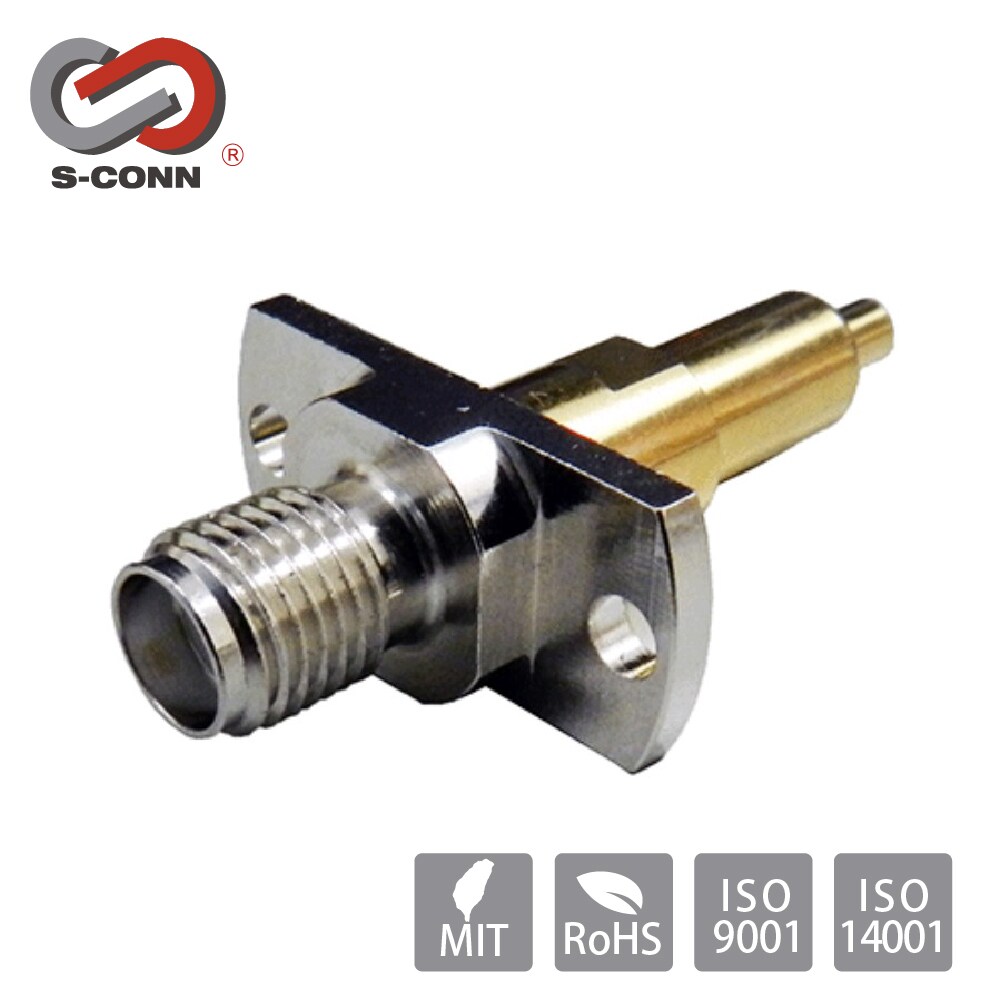 RF/Coaxial connector, SMA P/M 2-Hole Jack to Measurement Probe ...