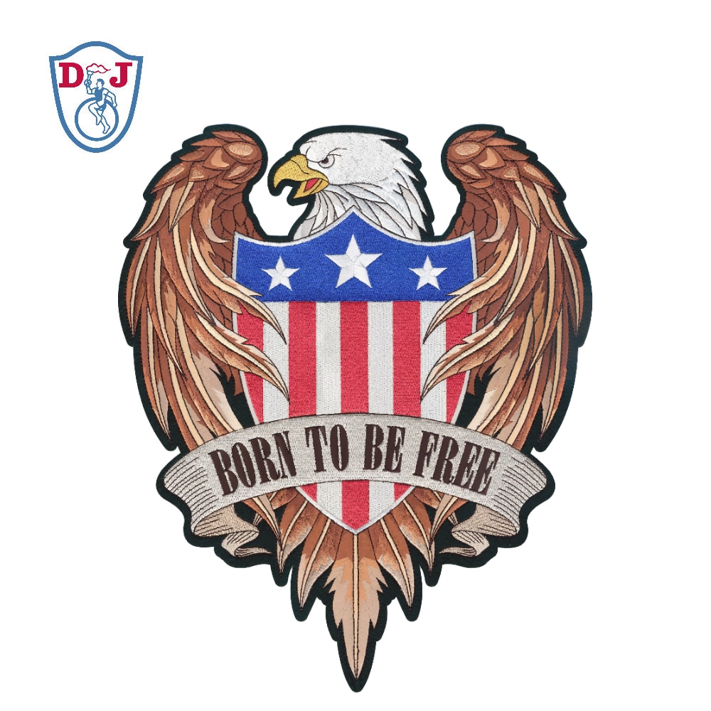 Born to be Free Big Embroidery Crest | Taiwantrade
