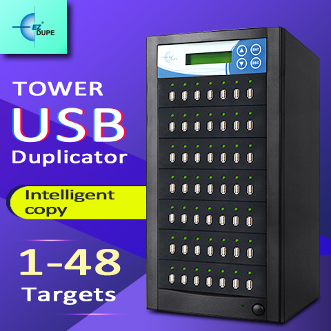 Tower USB Duplicator | 1 to 48 | USB Intelligent copy | EZ Dupe ...