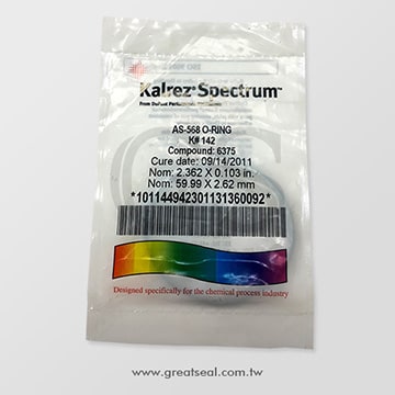 DuPont™ Kalrez® Spectrum™ AS-568 O-RING Made in USA Compound:6375 K#142 ...