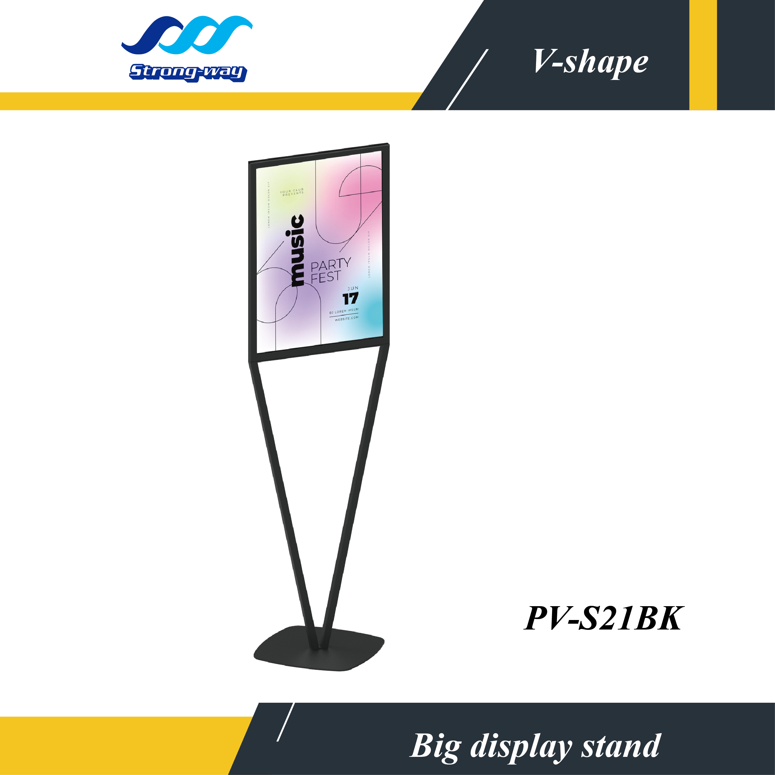 V-shape Poster Stand | Taiwantrade