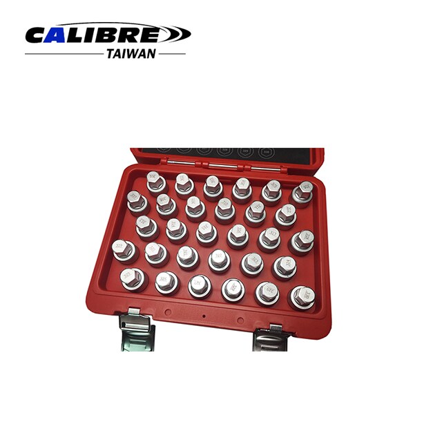 TAIWAN CALIBRE 30pc Wheel Bolt Lock Nut Key Socket Adapter Set ...