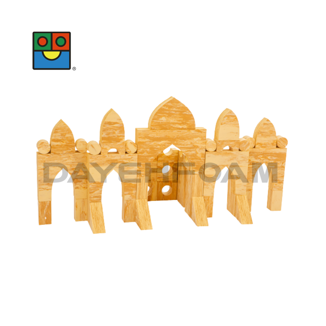 Wood-like Mosque Building Blocks | Taiwantrade.com
