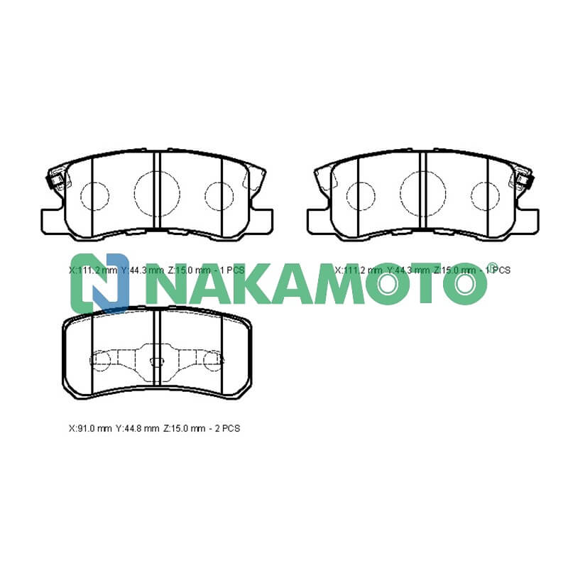 Nakamoto Auto Parts Brake Pad MR510544 Replacement for CHRYSLER SEBRING ...