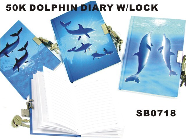 50K DOLPHIN DIARY W/LOCK | Taiwantrade