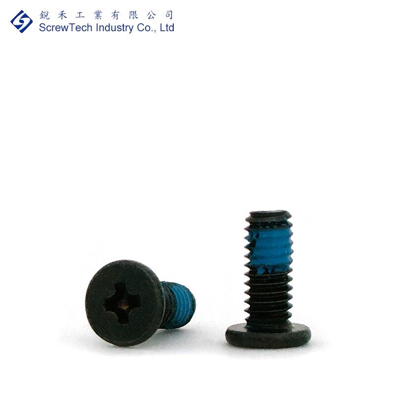 【ScrewTech】I Head, Phillips, M2.5x6, Machine Screw, Black Zinc Plated ...
