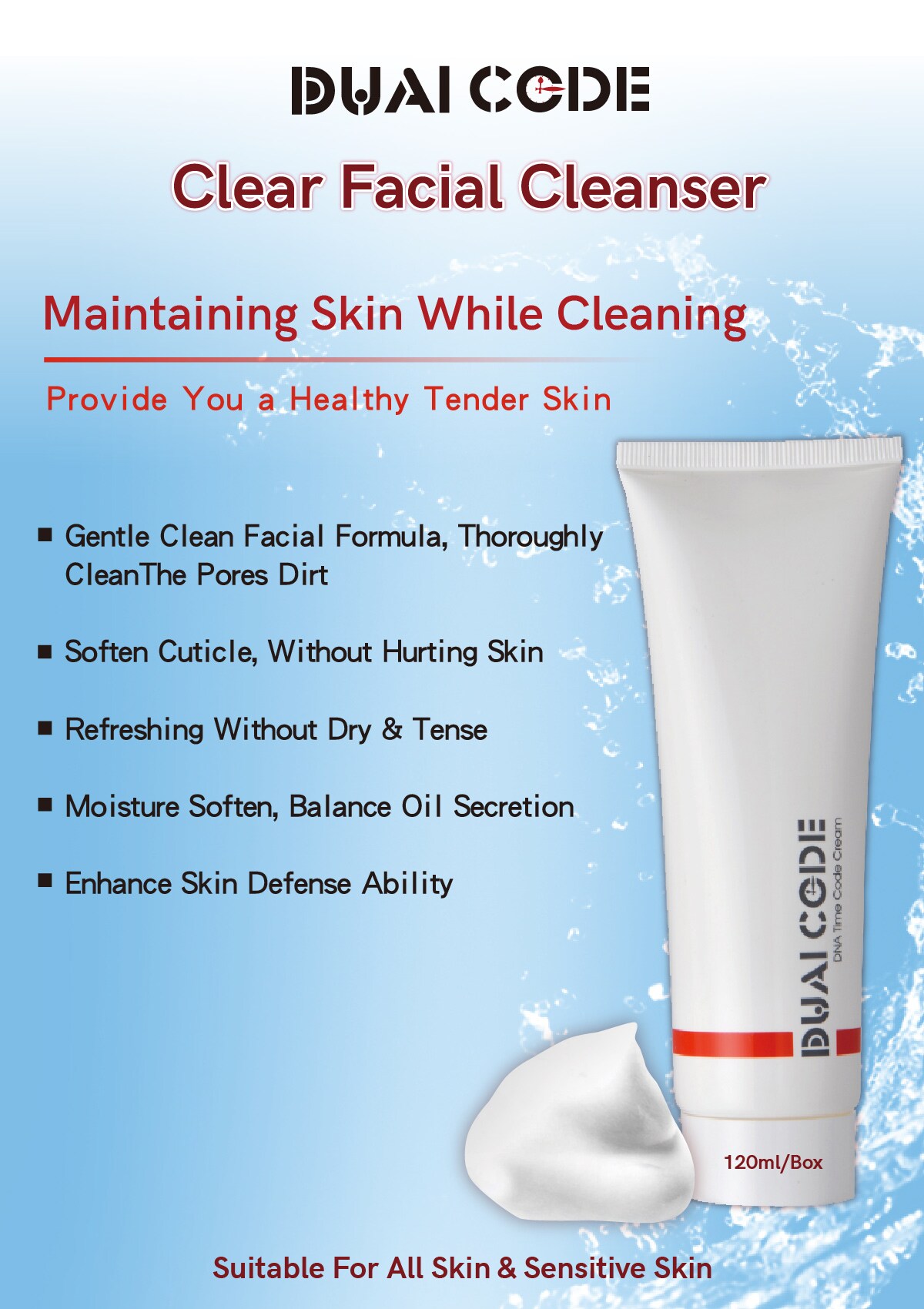Health skin care Clear Facial Cleanser gentle moisture comfortable ...