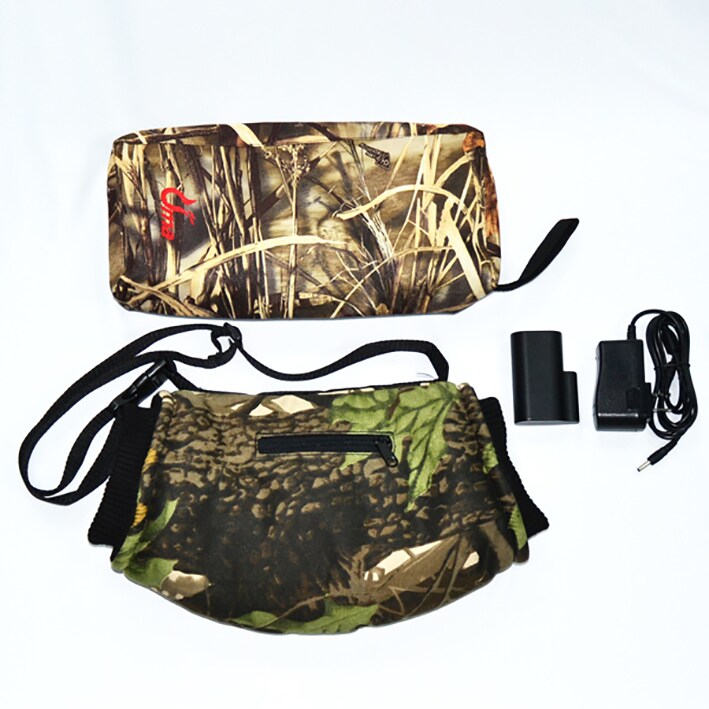 Heated hunting hand warmer 7.4V electric heated camouflage hand muff ...