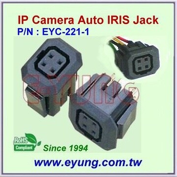 Auto IRIS Jack / Socket for IP Camera, Model EYC-221-1 | Taiwantrade
