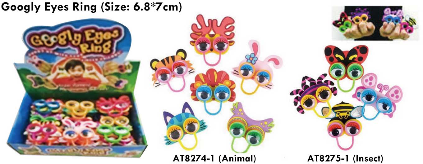 GOOGLY EYES RING ANIMALS | Taiwantrade