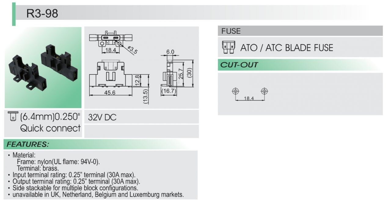 Stackable Fuse Holder 32V DC | SHIN CHIN INDUSTRIAL CO., LTD.