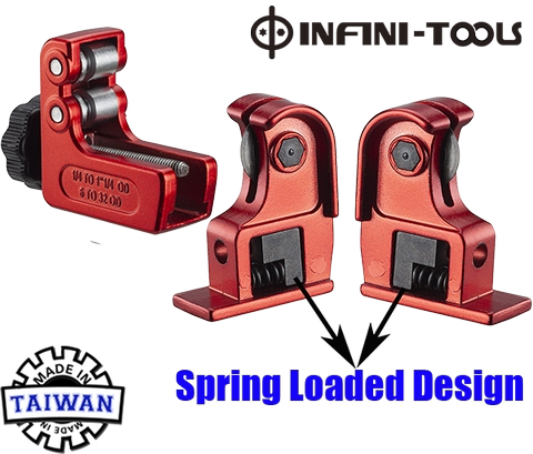 4 in 1 Constant Tension Mini Tube Cutter, Spring-Loaded Automatic Tube ...