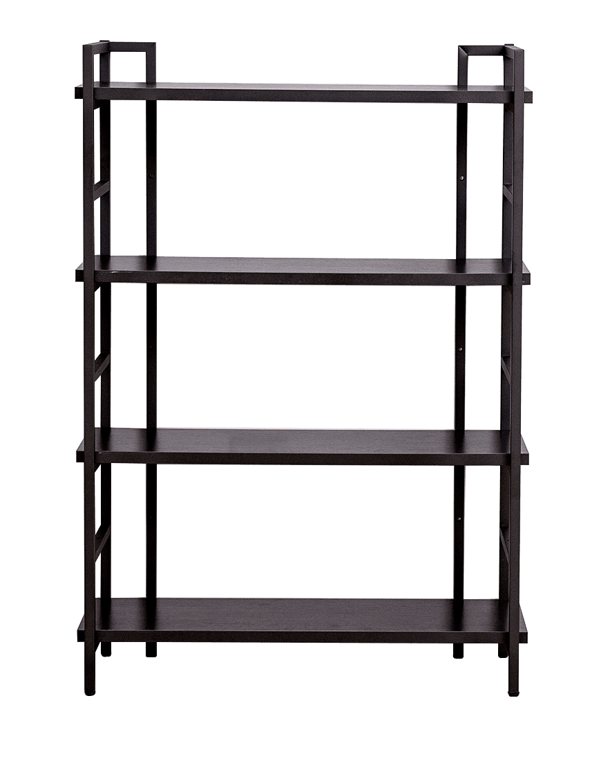 4-Shelf Vintage Black Industrial Style Bookcase | Taiwantrade