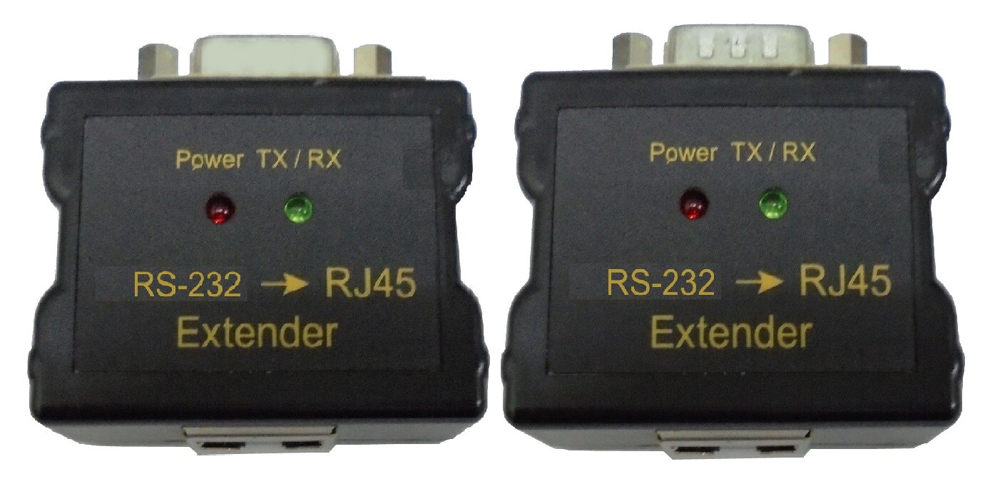 RS-232 RJ-45 TX-RX Extender with booster, 130M | Taiwantrade