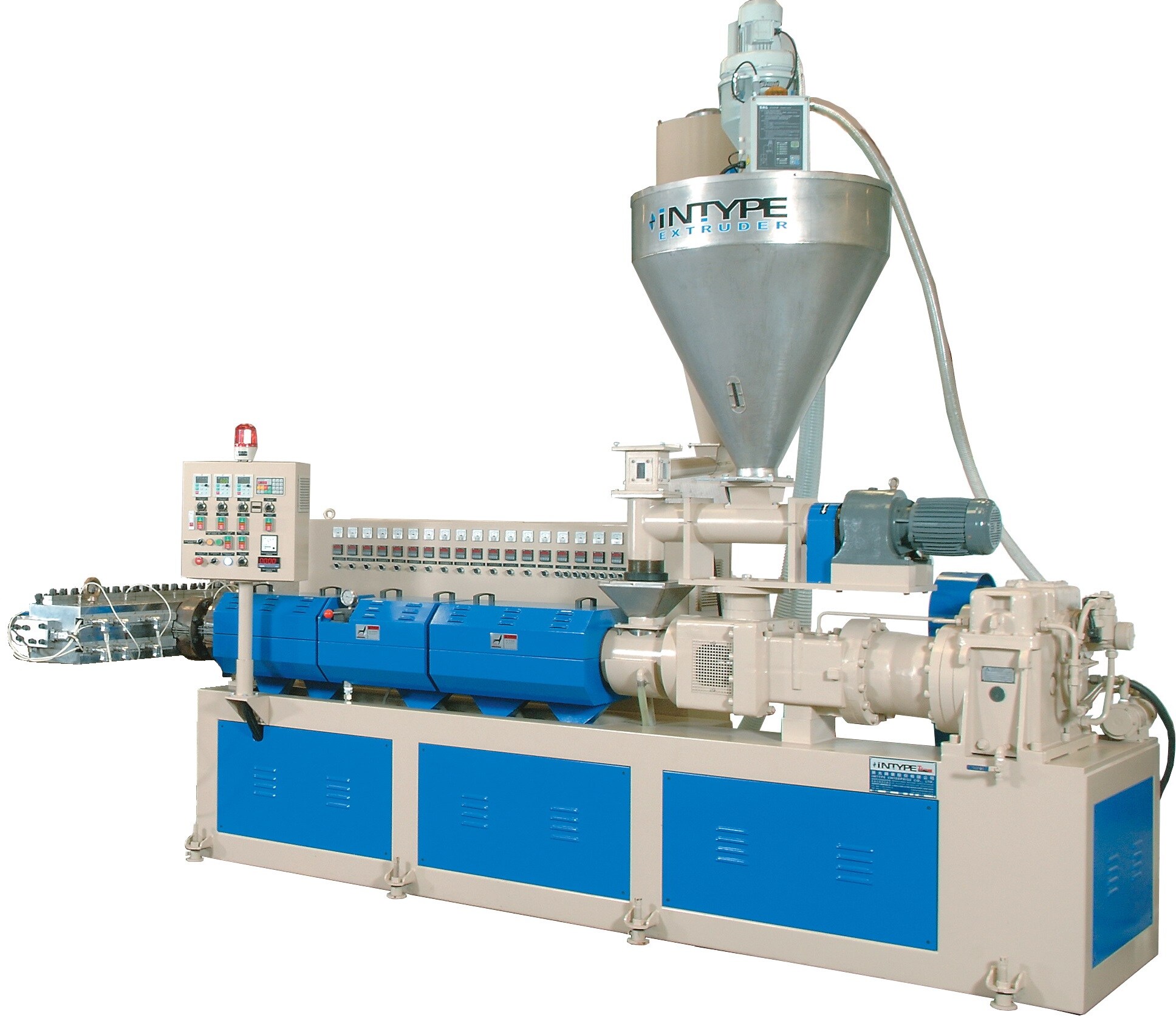 Twin-Screw Extruder For Soft PVC T Type Anti-Corrosion Sheet Making ...