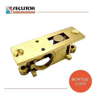 Solid Brass Round Bolt Bottom Door Rail Lock | SECUTOR CORPORATION