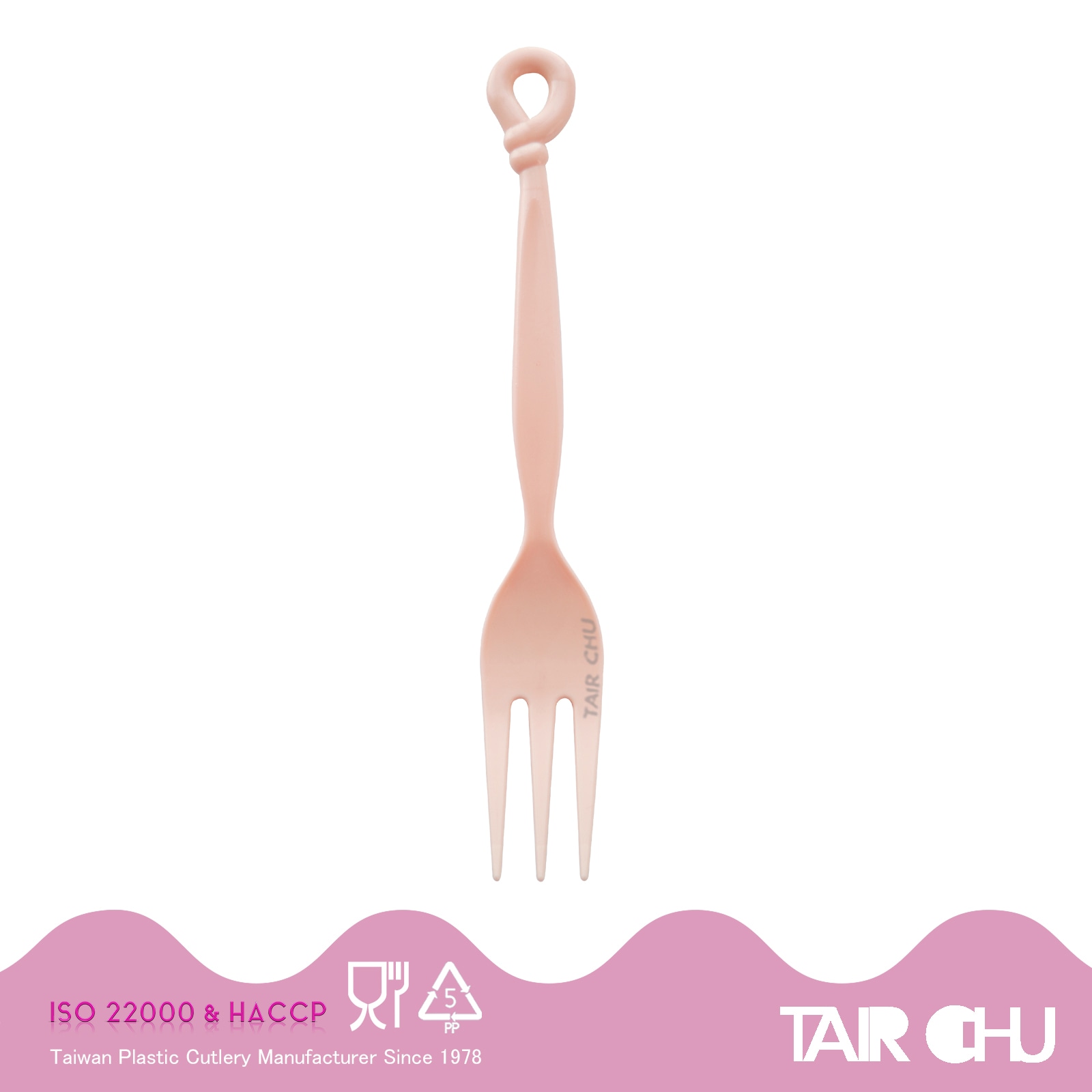 14cm Marshmallows Pink Cute Design BBQ Fork | Taiwantrade