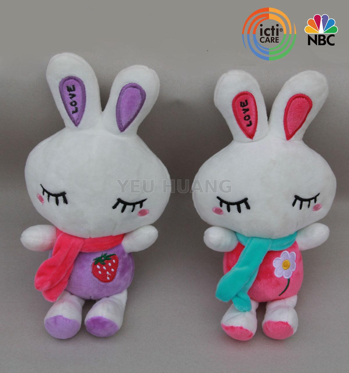 Plush white rabbit plush toy stuffed animal maker supplier factory ...