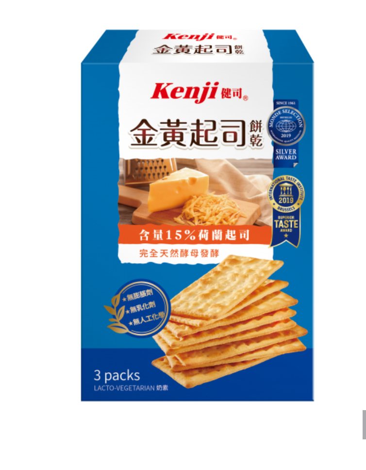 Kenji golden cheese crackers 3 bags | Taiwantrade