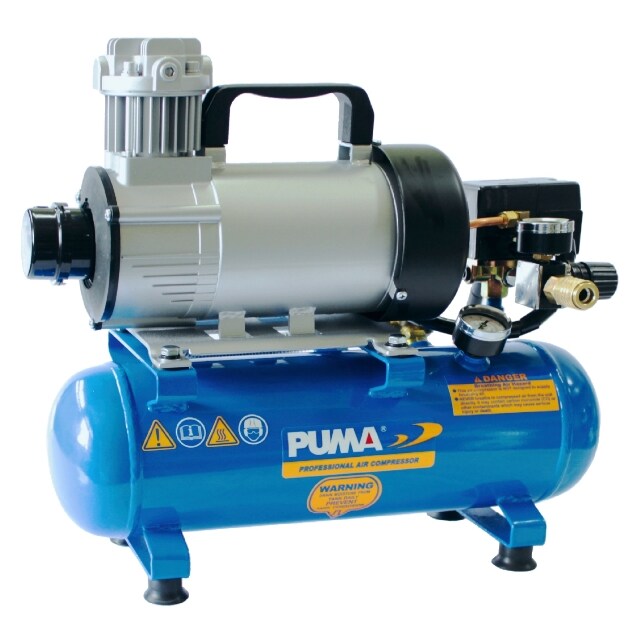 PUMA Oil-less 3/4 HP, 1.5 Gallon, D.C. Direct Drive Air Compressor ...