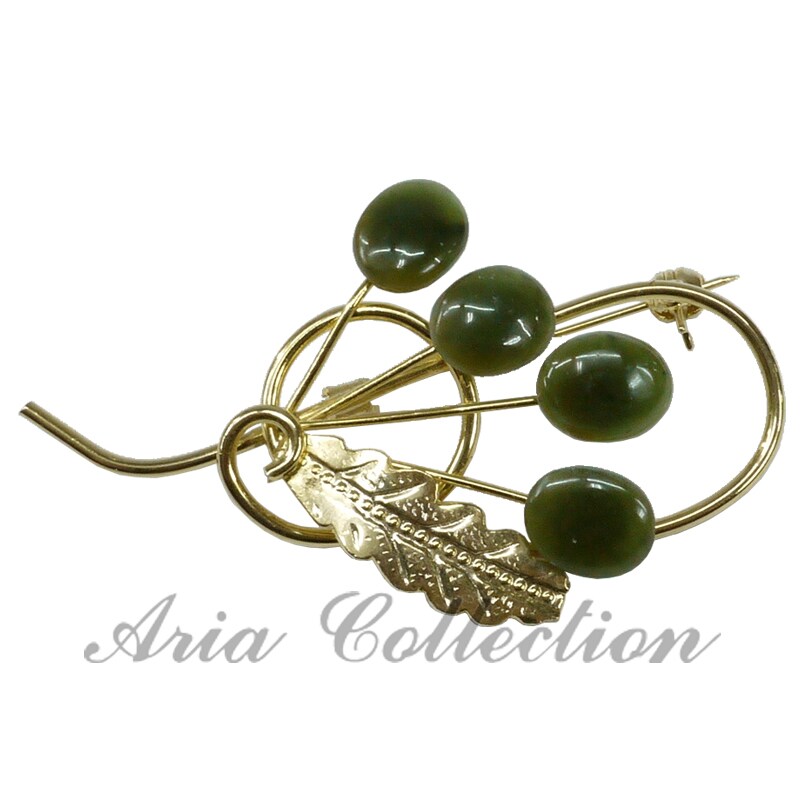 Taiwan jade 8x10mm brooch | Taiwantrade.com