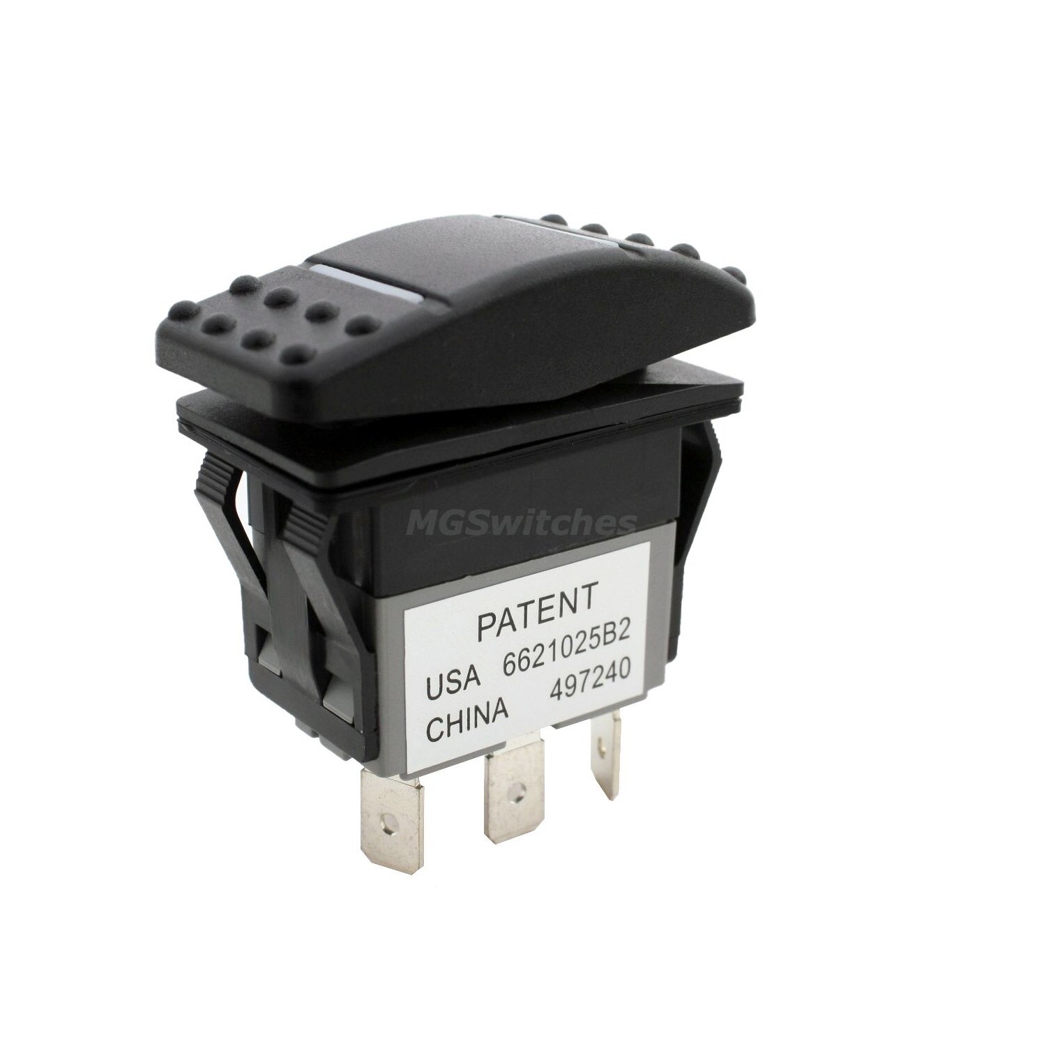 3 Position Waterproof IP67 Rocker Switch Illuminated ON-OFF-(ON) SPDT ...