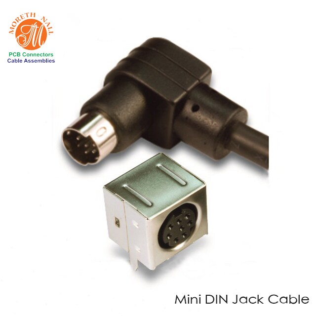 Mini DIN Jack cable, insulation resistance is a minimum of 500MΩ at ...